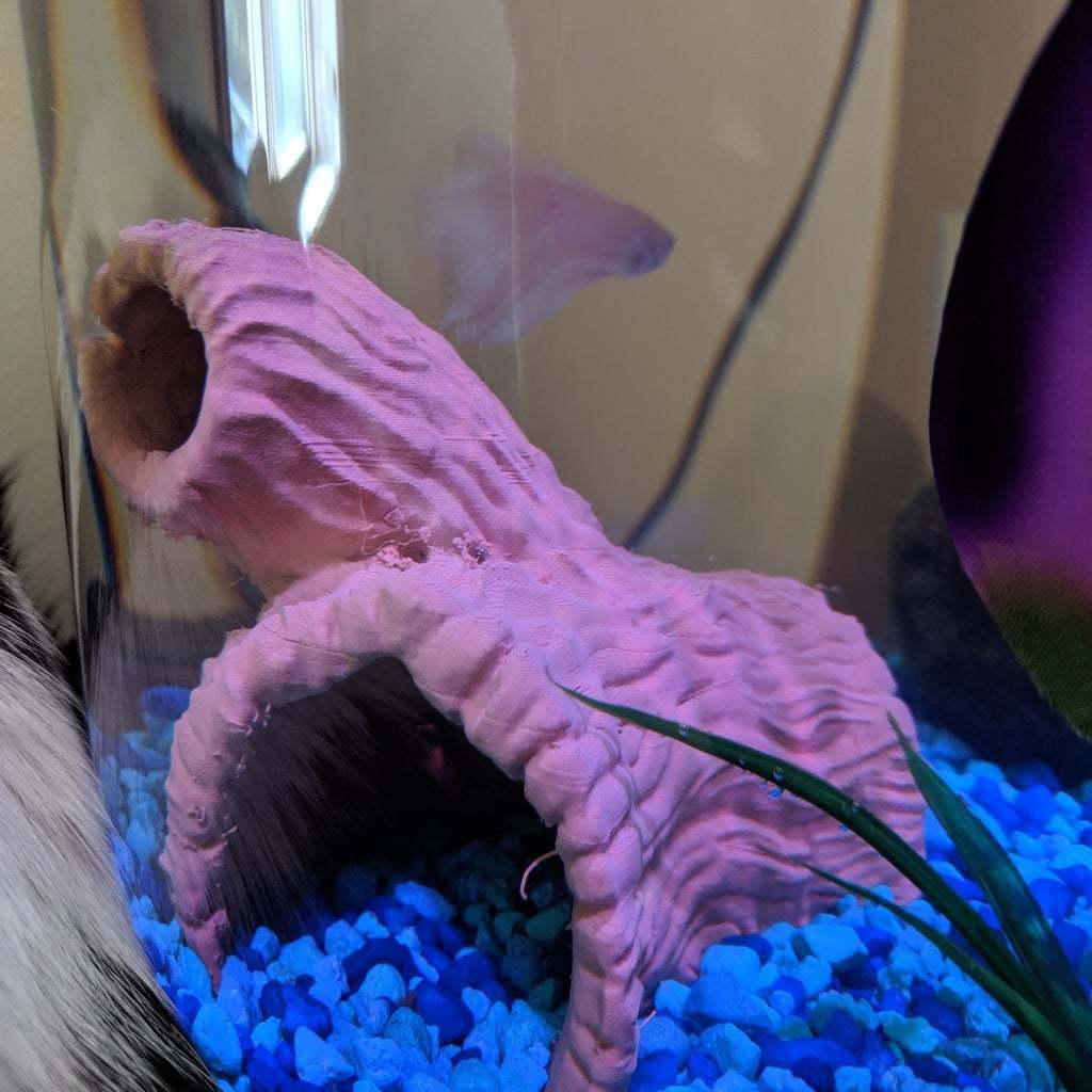 Free STL file Pet Log for Fish Tank・3D printable model to download・Cults