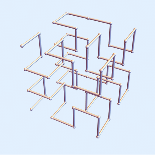 Download STL file Hilbert Square Curve - Level 2 • 3D print object ・ Cults