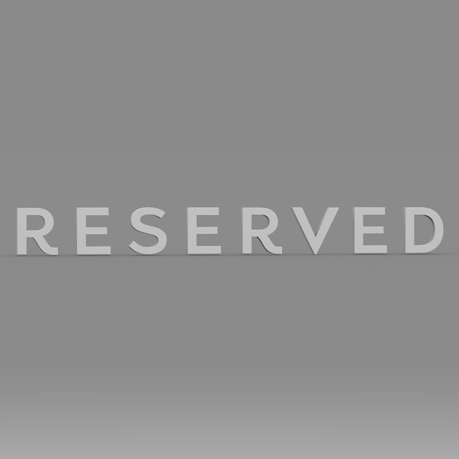 STL file reserved logo・3D printing idea to download・Cults