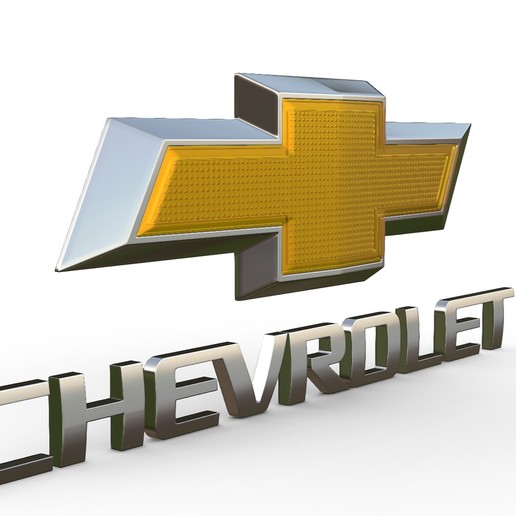Download 3DS file chevrolet logo • 3D printing object ・ Cults