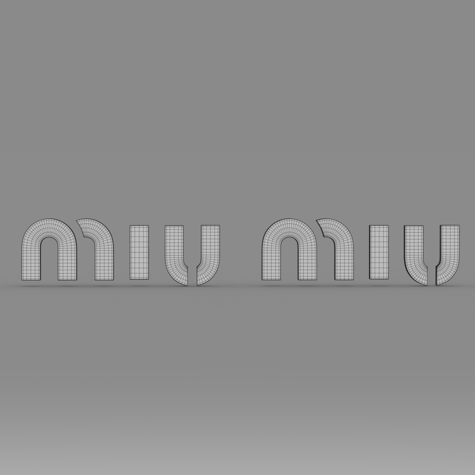 Файл STL miu miu logo・3D-печатный дизайн для загрузки・Cults