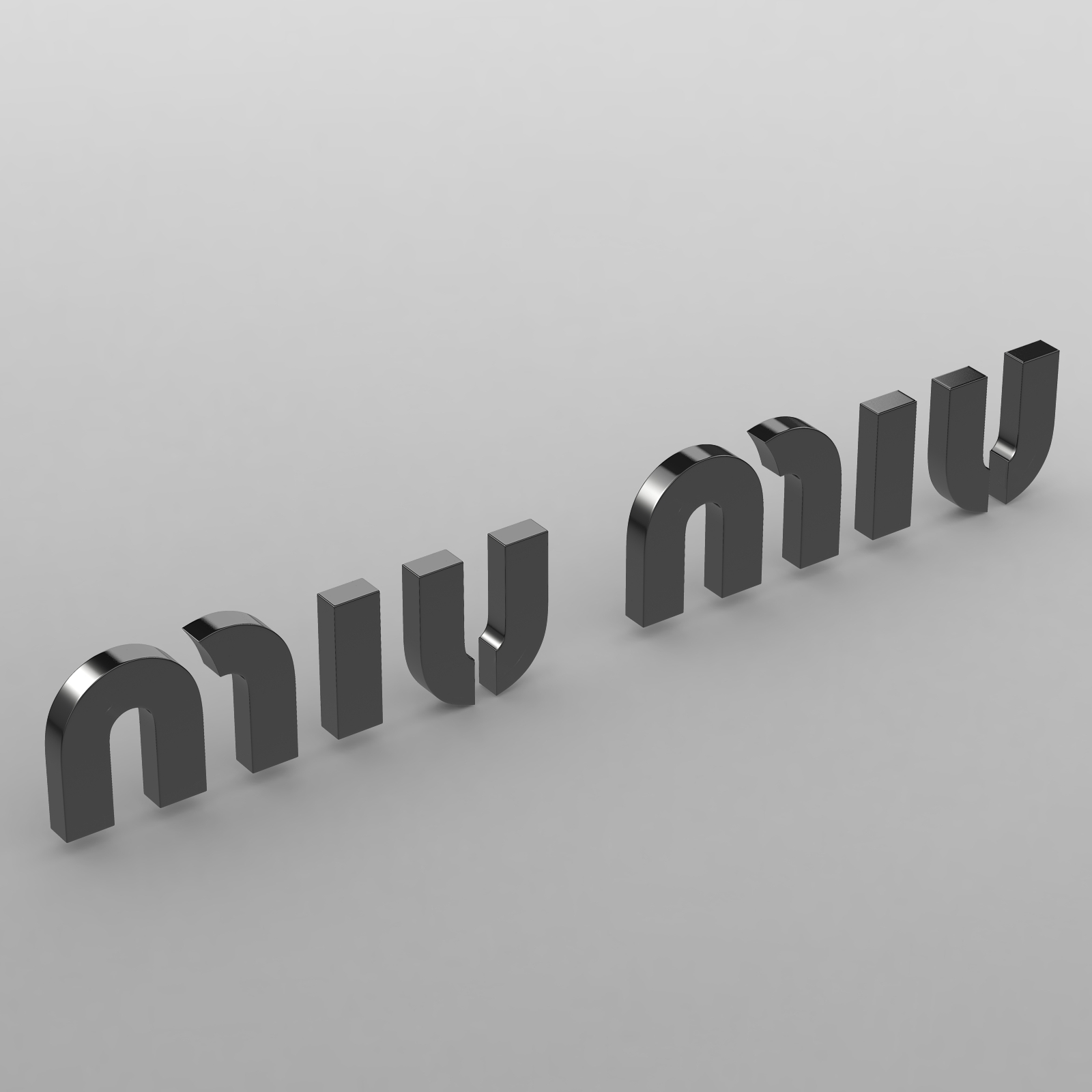 Файл STL miu miu logo・3D-печатный дизайн для загрузки・Cults