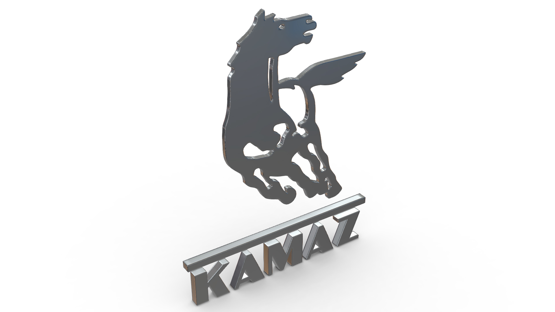 STL file kamaz logo・3D printer design to download・Cults
