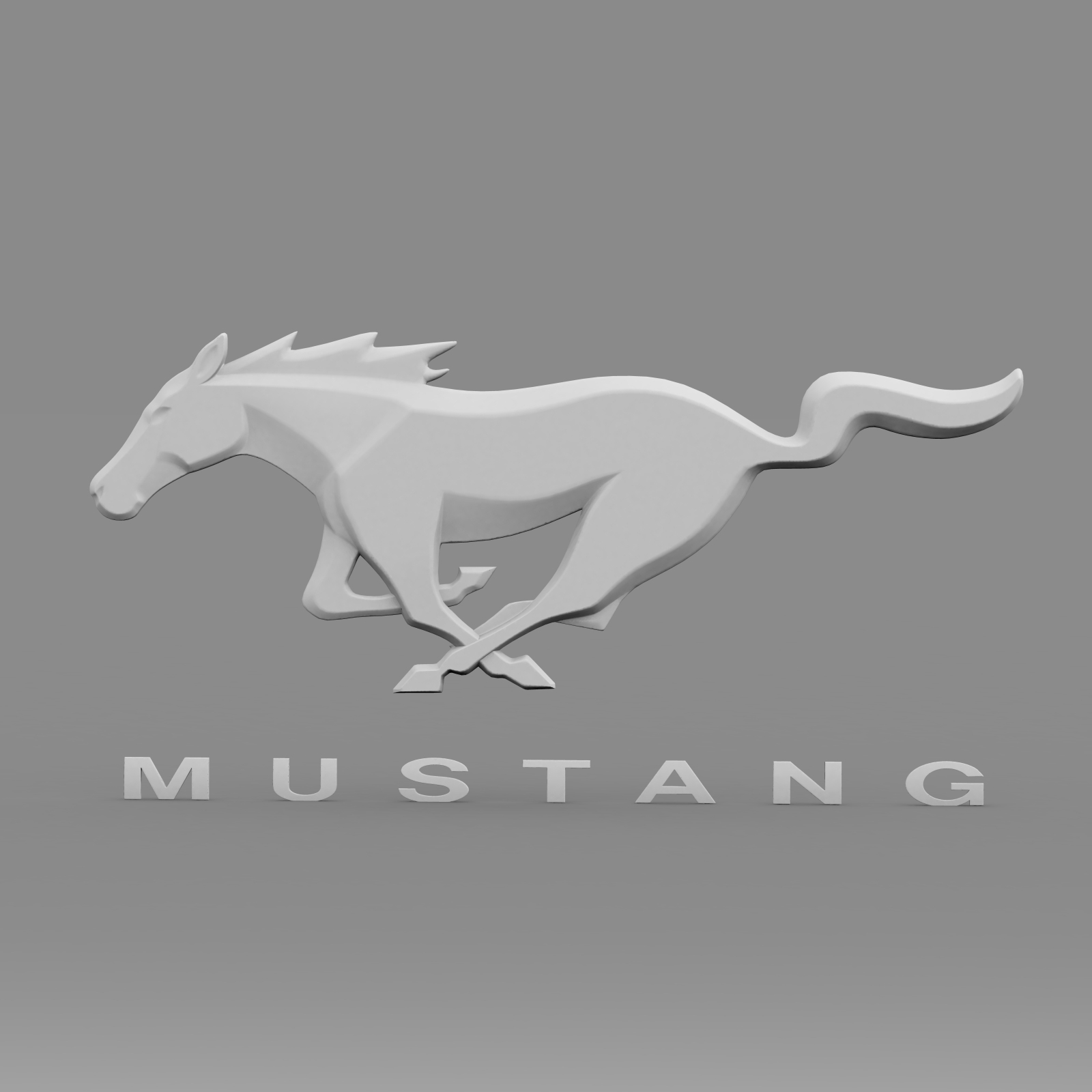 STL file ford mustang logo 2・3D printing model to download・Cults