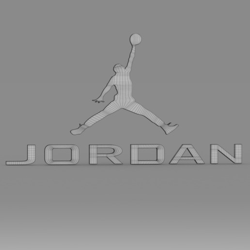 Download 3DS file jordan logo • 3D printable model ・ Cults
