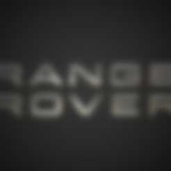 Download 3DS file range rover logo • 3D print model ・ Cults