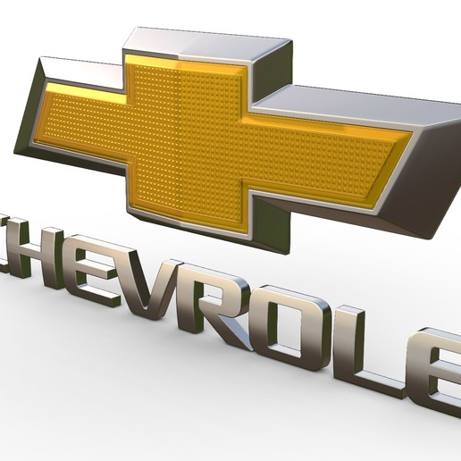 Download 3DS file chevrolet logo • 3D printing object ・ Cults