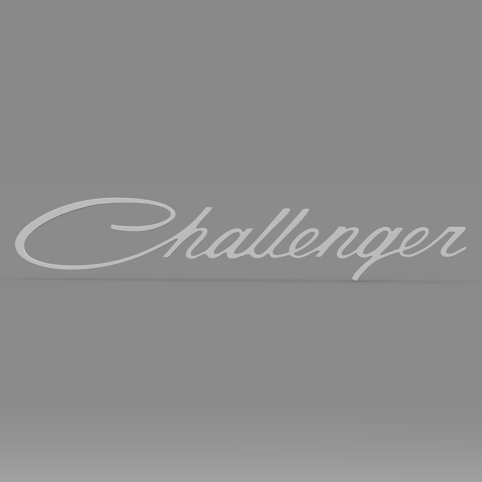 STL file challenger logo・3D printable model to download・Cults