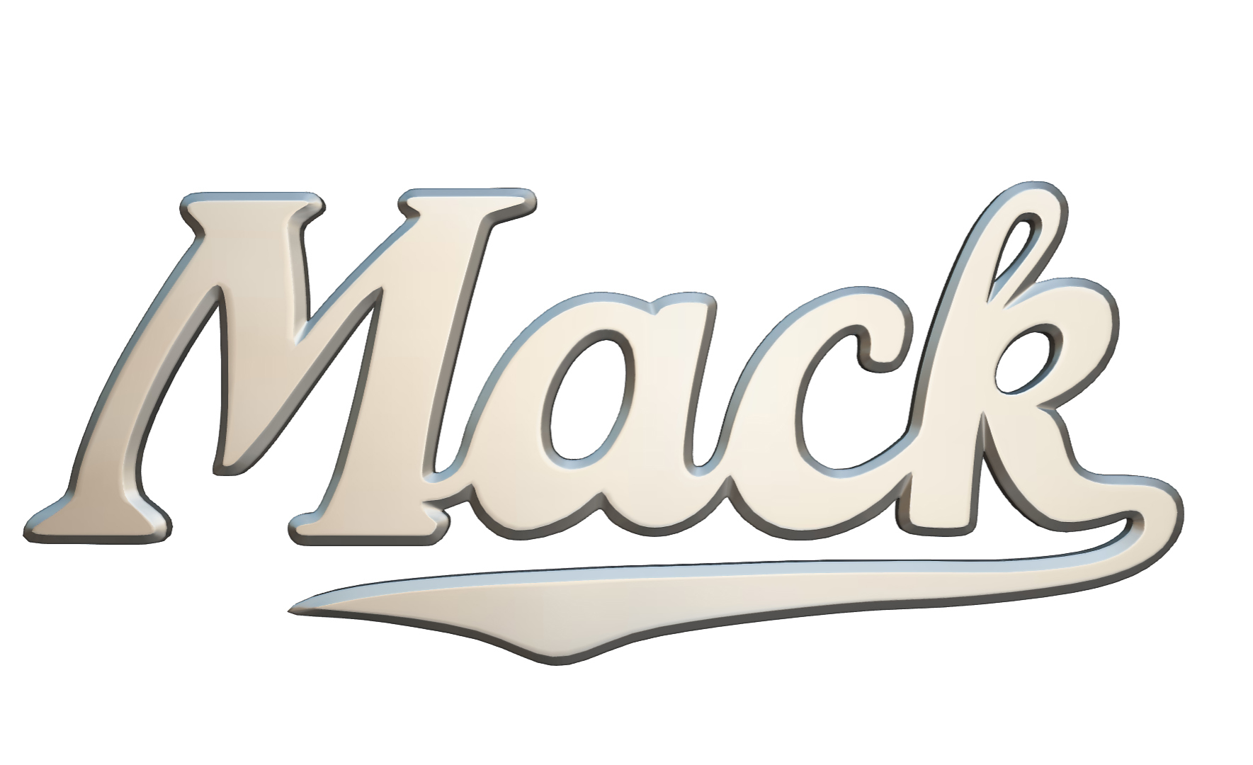 STL file mack logo 2 🚗・3D printable design to download・Cults