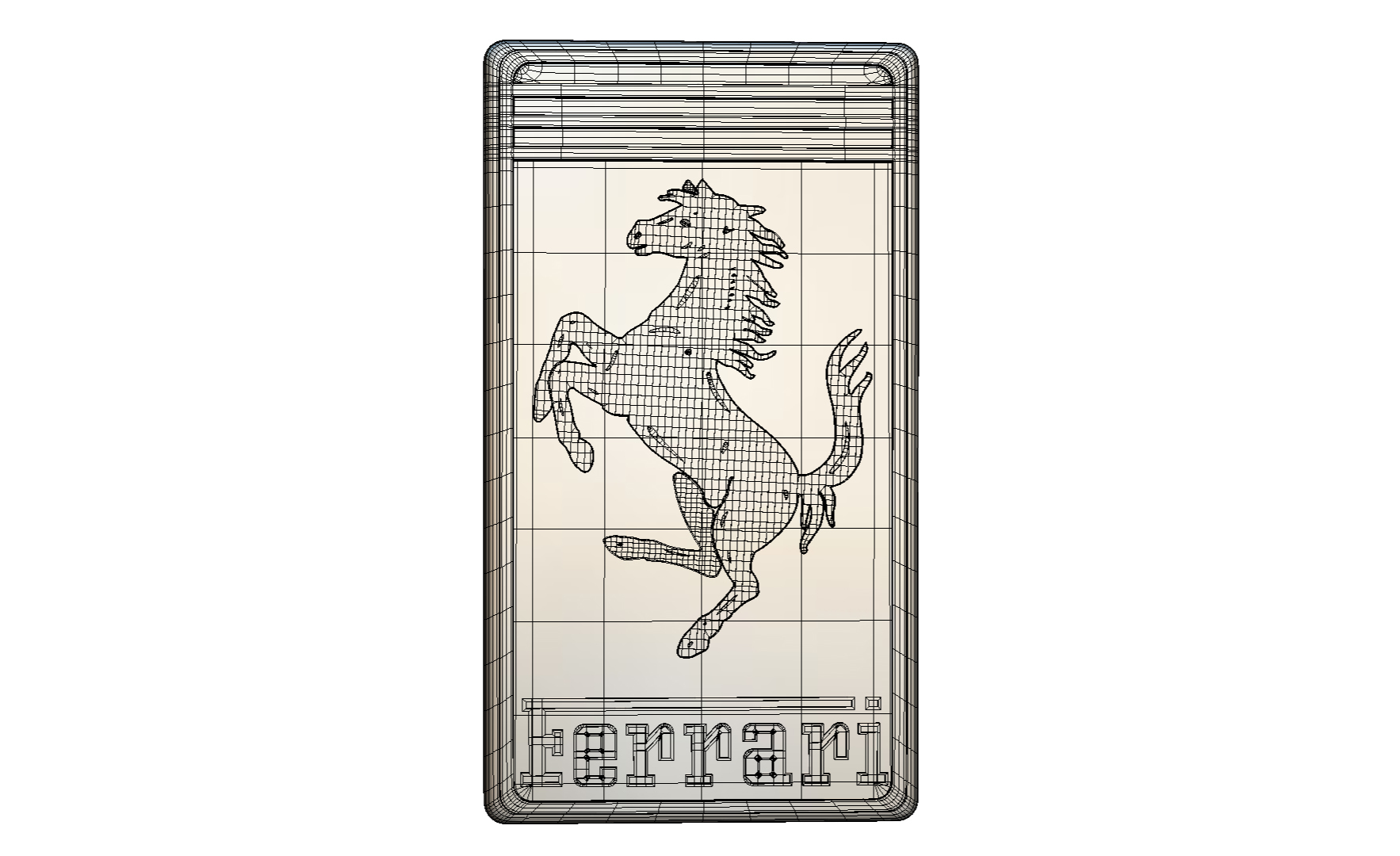 STL file ferrari logo 3・Model to download and 3D print・Cults