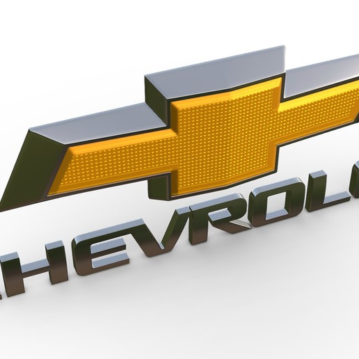 Download 3DS file chevrolet logo • 3D printing object ・ Cults