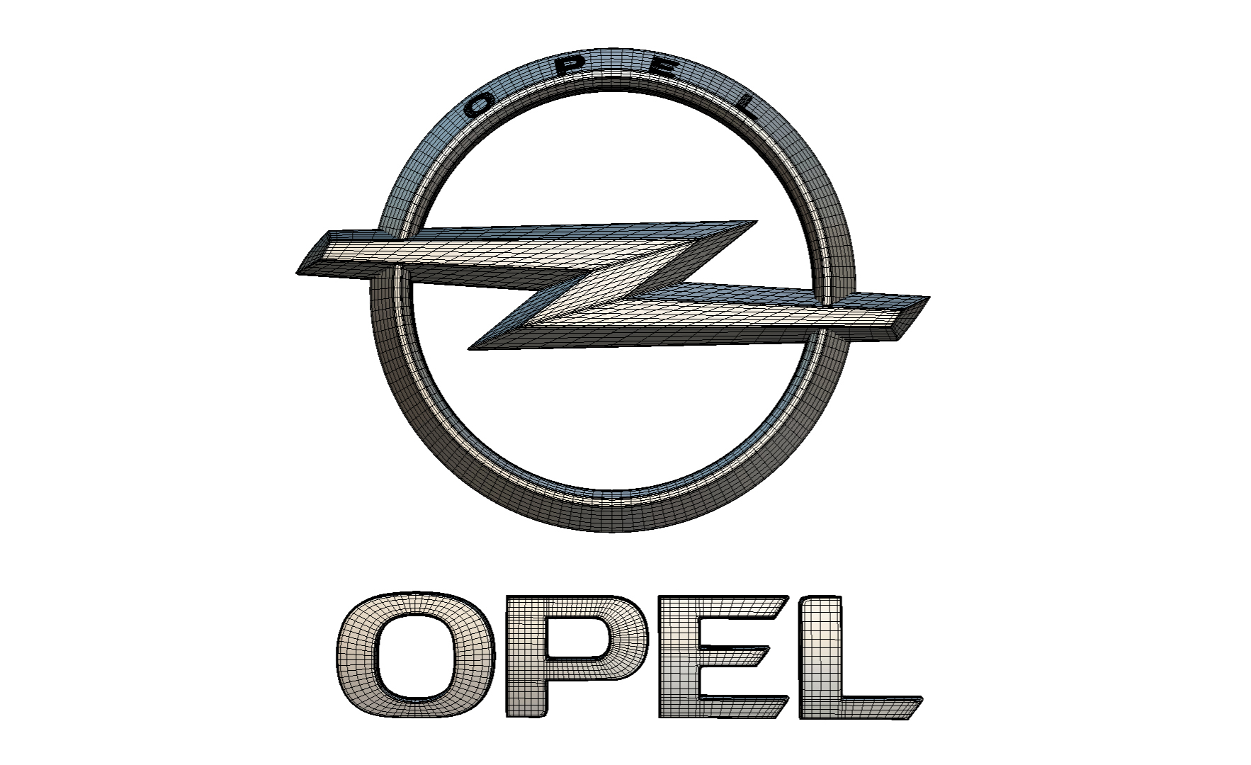 Fichier STL logo de l'opel・Design imprimable en 3D à télécharger・Cults