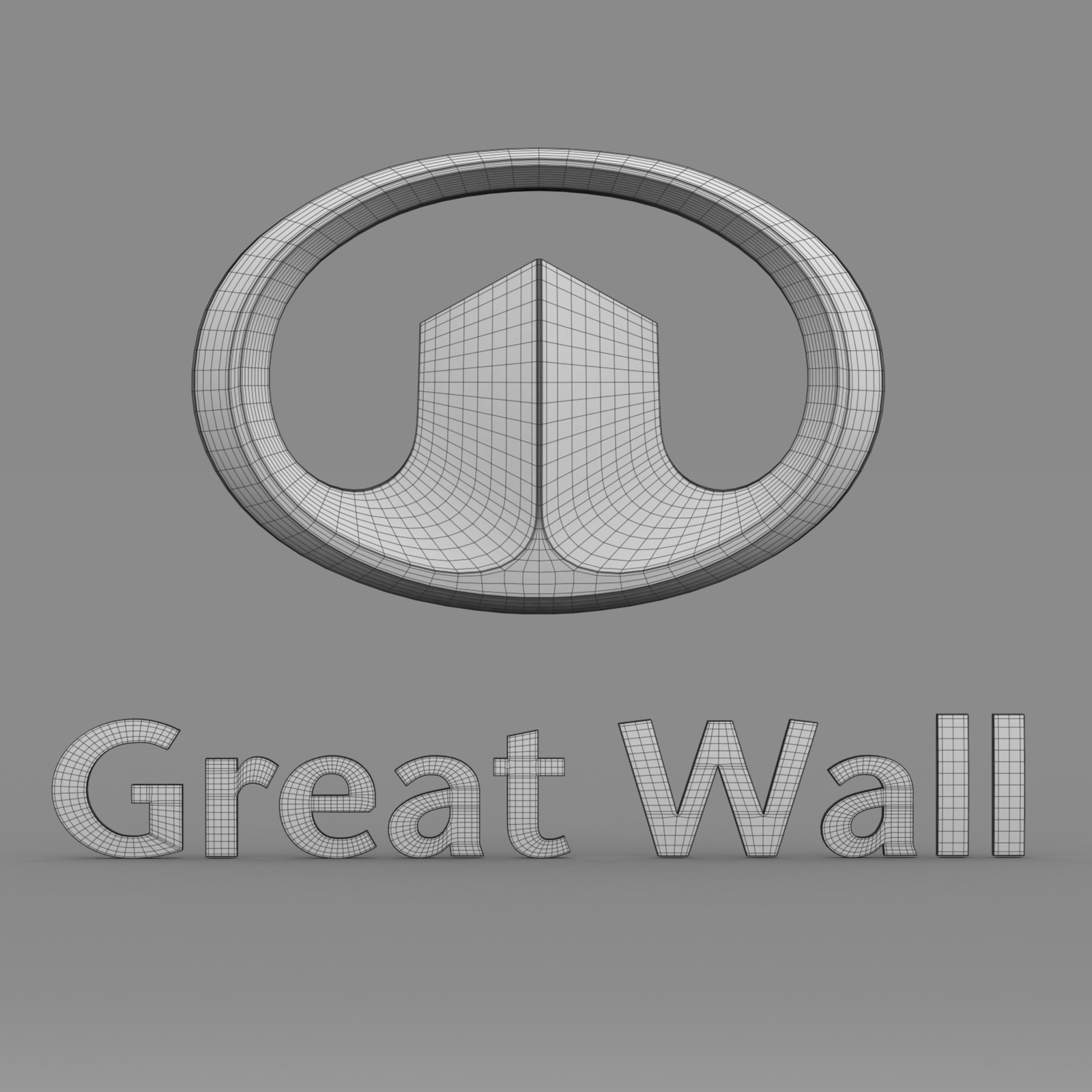 STL file great wall logo・3D print model to download・Cults
