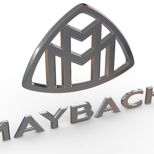 Download 3DS file maybach logo • 3D print template ・ Cults
