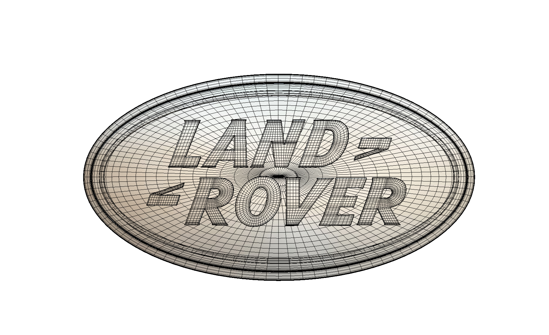 Archivo STL logo de land rover 👽・Plan para descargar y imprimir en 3D・Cults