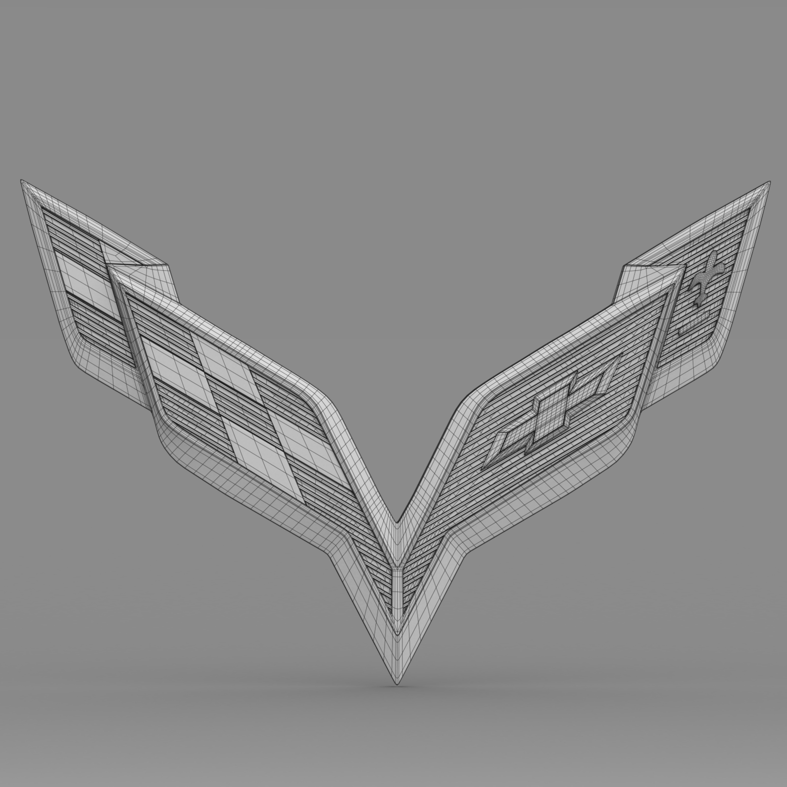 Free STL file corvette logo・Design to download and 3D print・Cults
