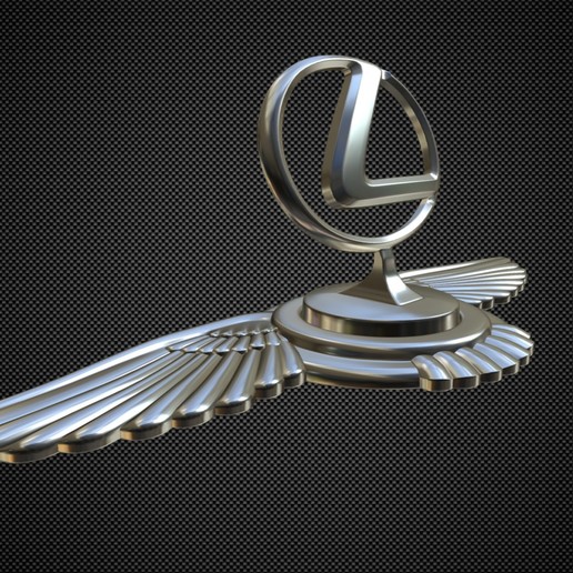 Download 3DS file lexus logo hood ornament • Model to 3D print ・ Cults