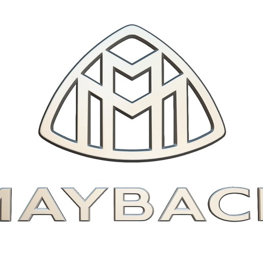 Download 3DS file maybach logo • 3D print template ・ Cults