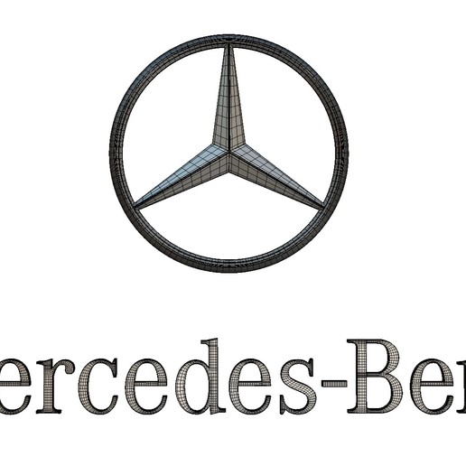 Download 3D printer files mercedes benz logo ・ Cults