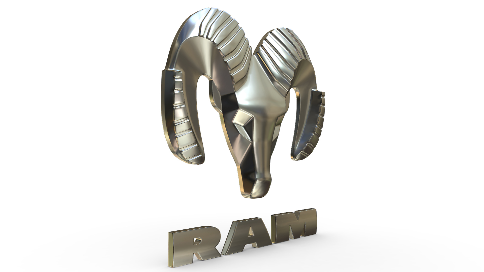 Файл STL ram logo・3D-печатная модель для загрузки・Cults