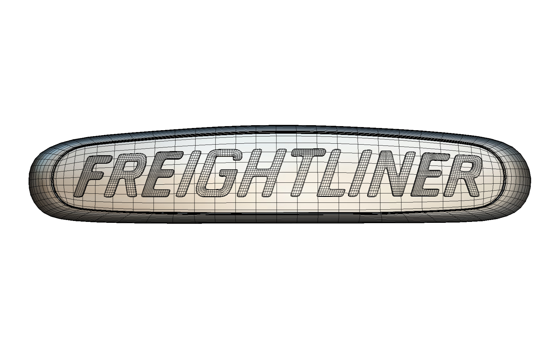Download 3DS file freightliner logo • 3D printable design ・ Cults