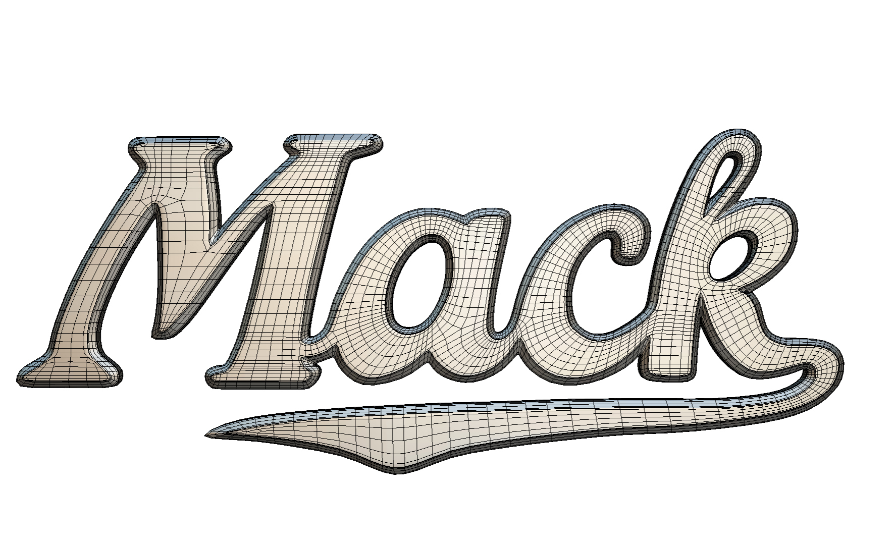 STL file mack logo 2 🚗・3D printable design to download・Cults