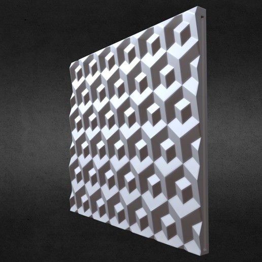 Download 3DS file 3d wall panel 4 • Object to 3D print ・ Cults