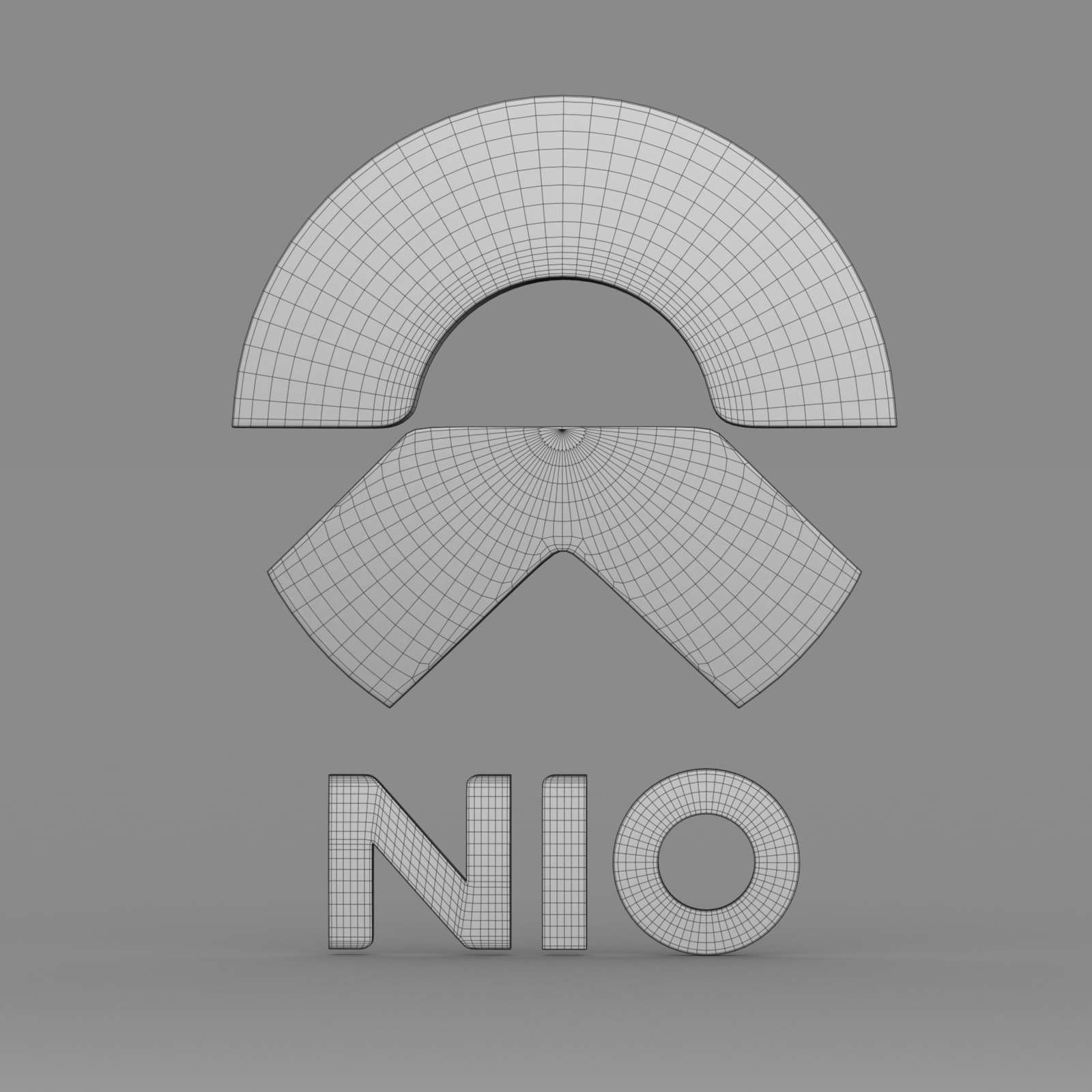 STL file nio logo・3D printer model to download・Cults