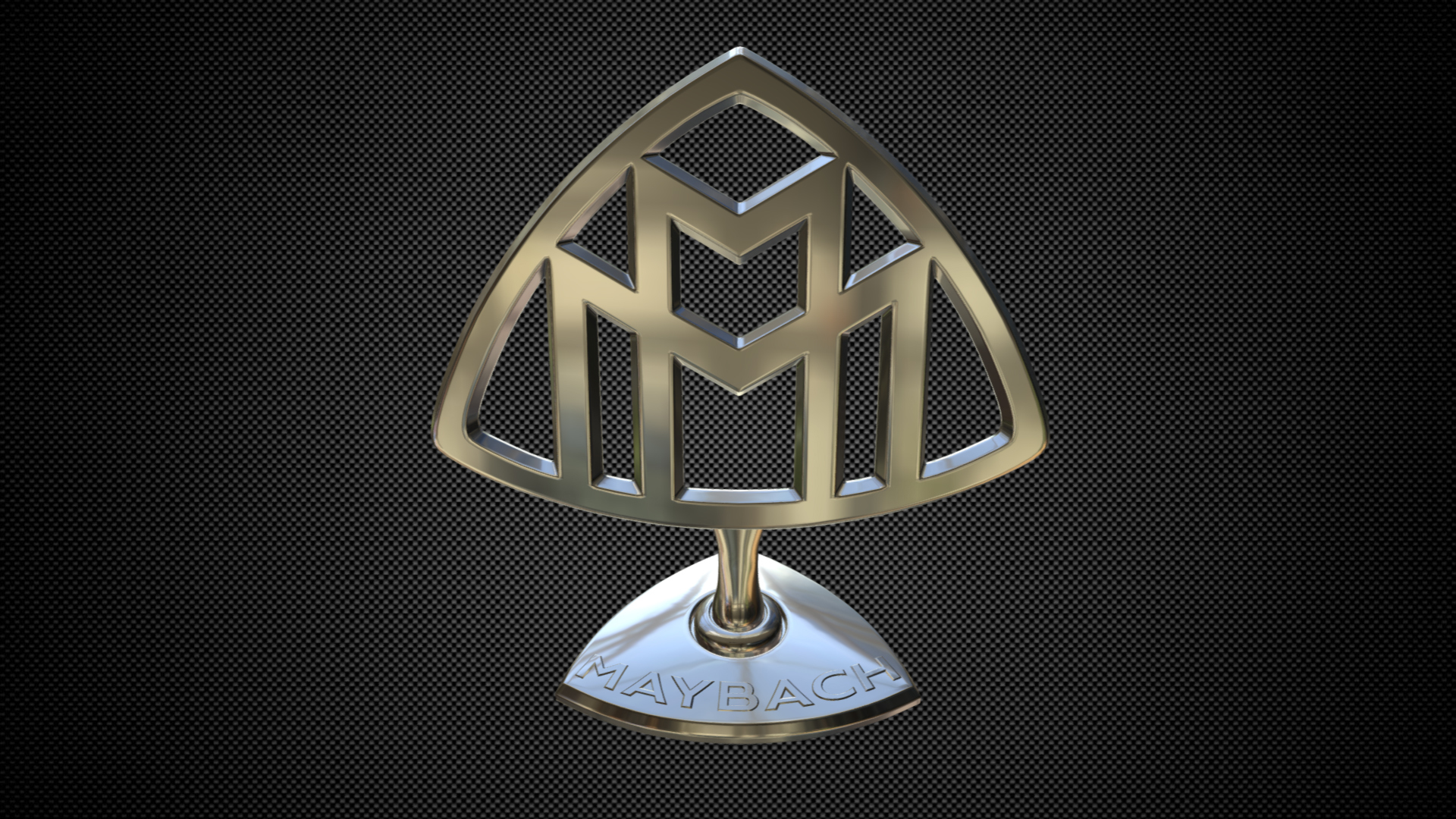 STL file maybach logo 2 🚗・Model to download and 3D print・Cults