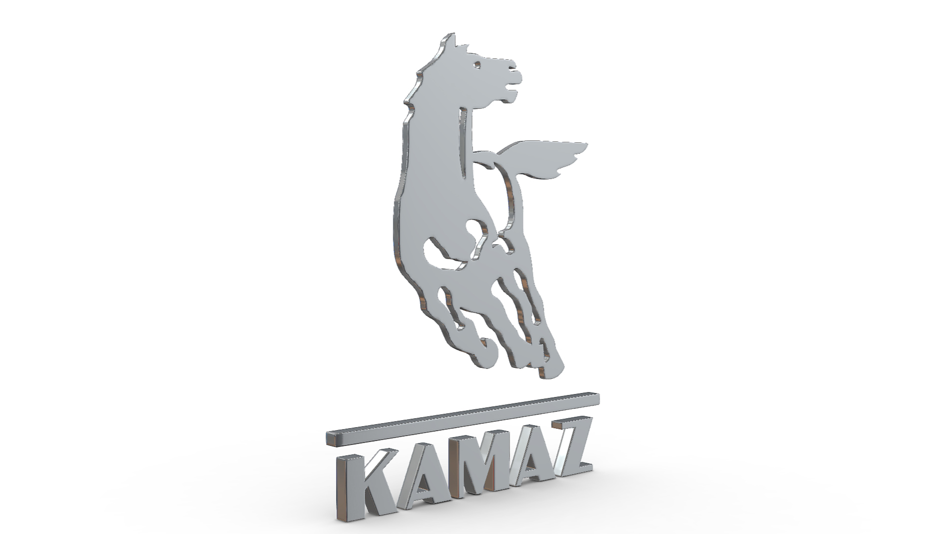 STL file kamaz logo・3D printer design to download・Cults