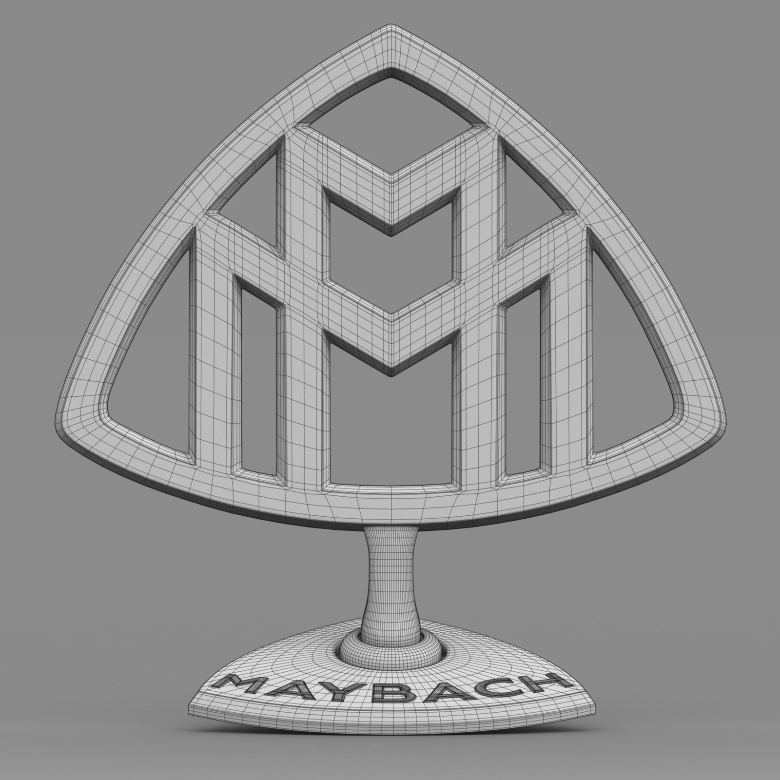 STL file maybach logo 2 🚗・Model to download and 3D print・Cults