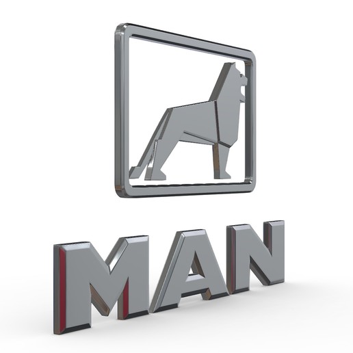 Download 3DS file man logo 2 • 3D printable model ・ Cults