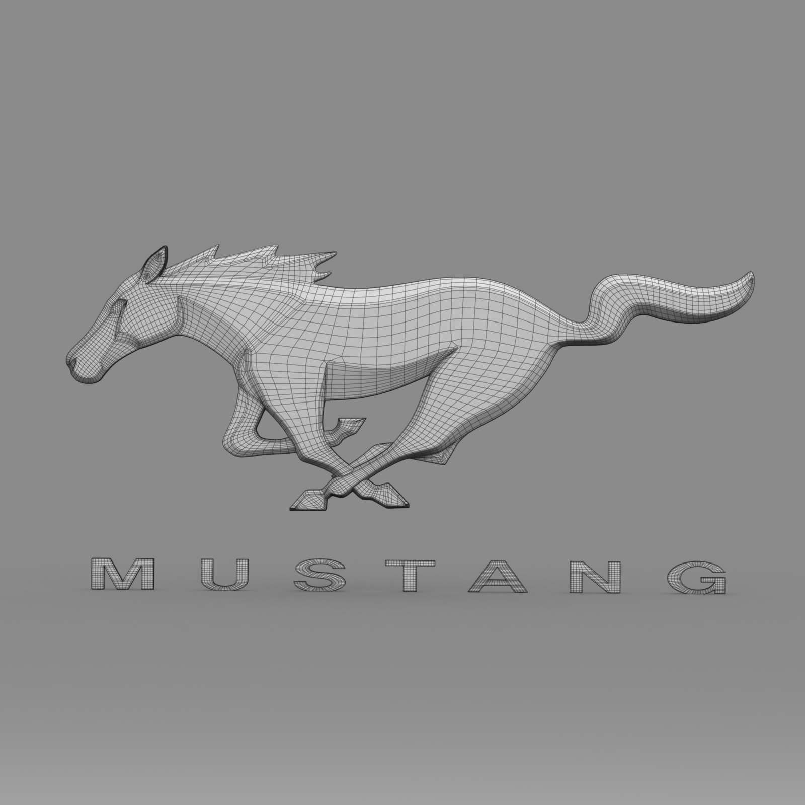 STL file ford mustang logo 2・3D printing model to download・Cults