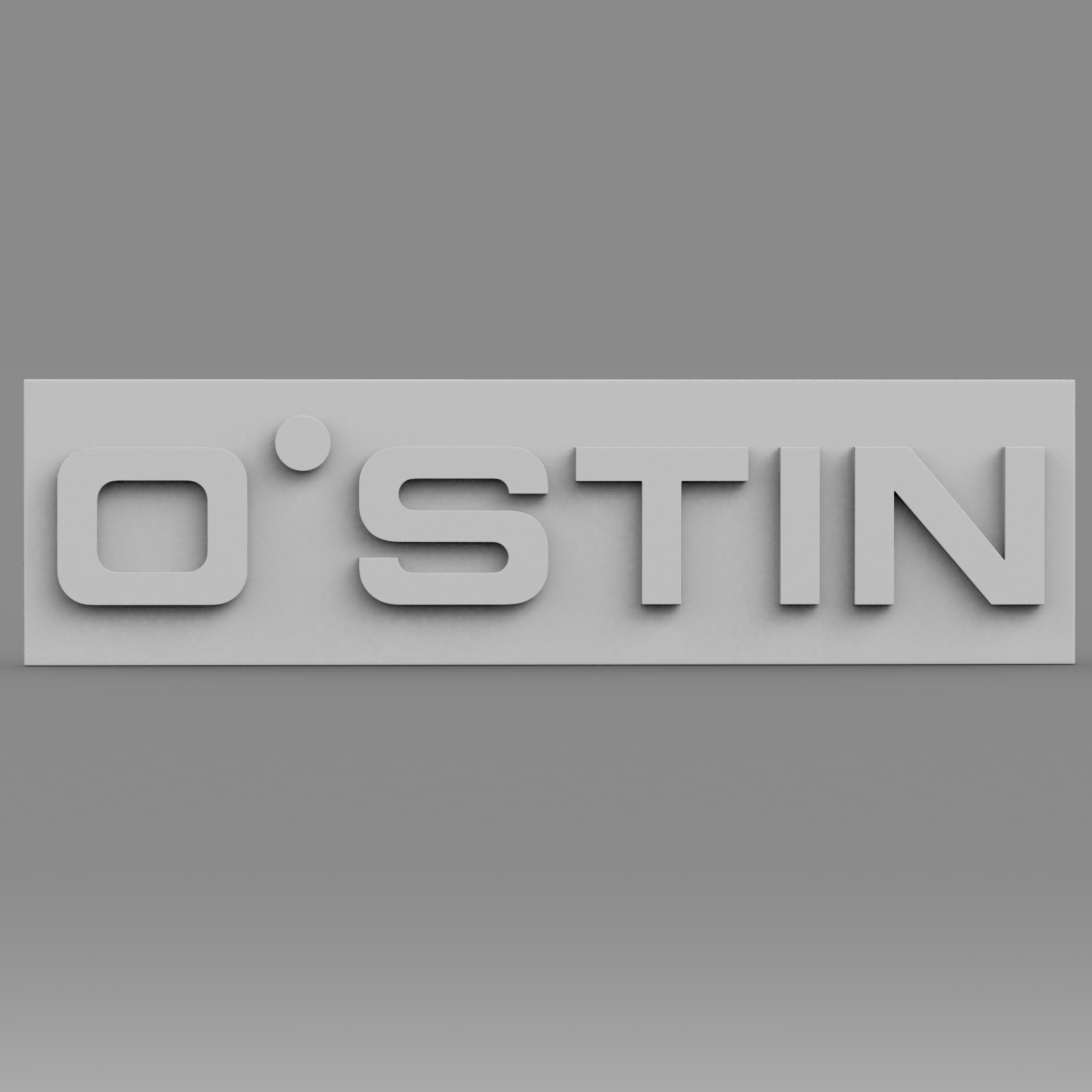 STL file ostin logo・3D print design to download・Cults