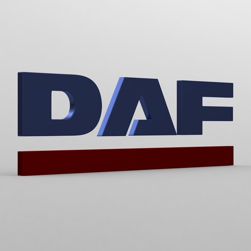 Descargar archivo 3DS logo de daf • Diseño para la impresora 3D ・ Cults
