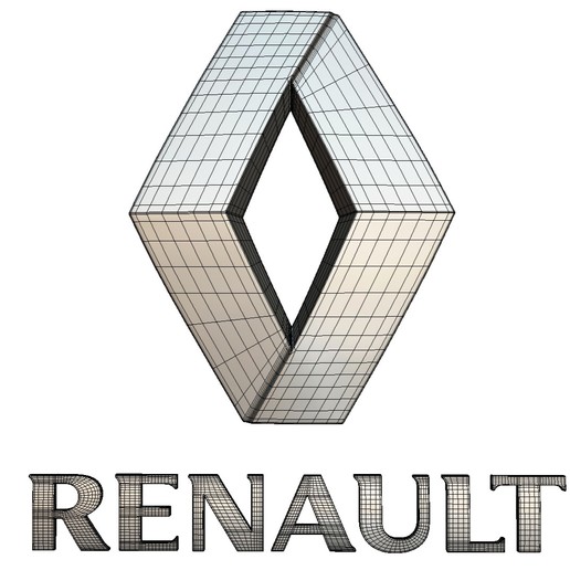 Download 3D printing templates renault logo ・ Cults