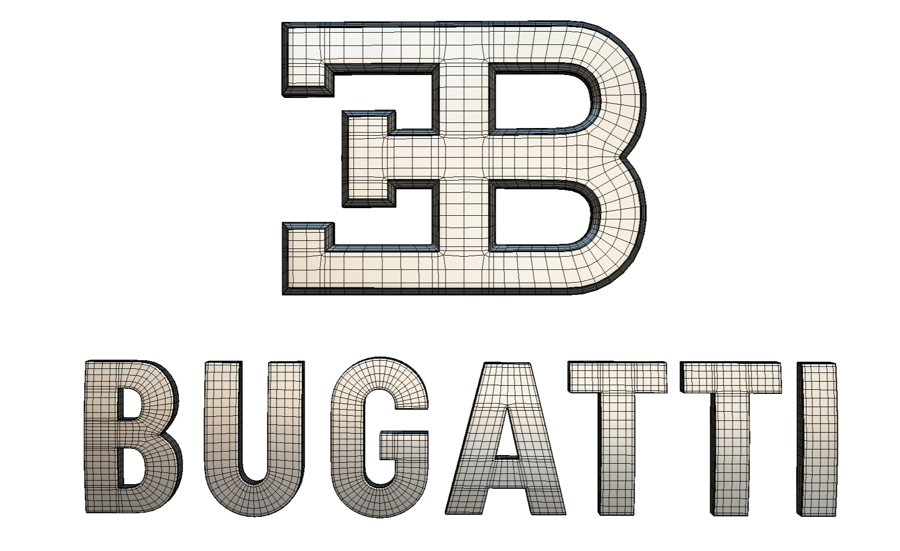 STL file bugatti logo 2 🚗・3D printable design to download・Cults