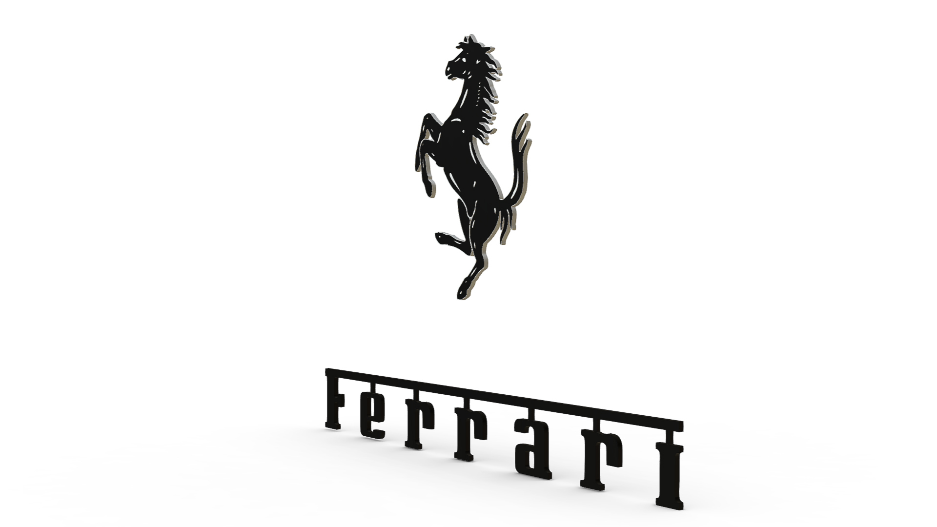 STL file ferrari logo 8・3D print model to download・Cults