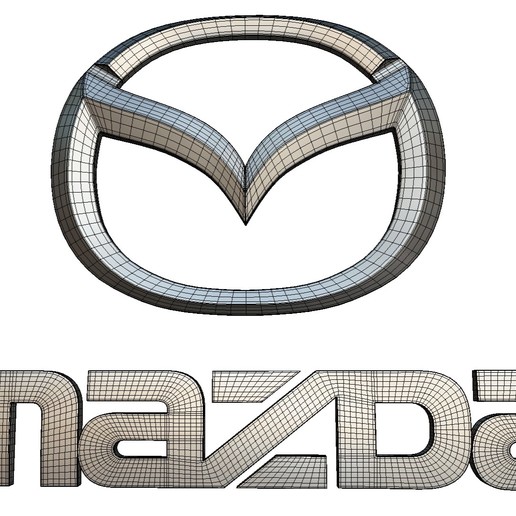 Download 3D printing templates mazda logo ・ Cults