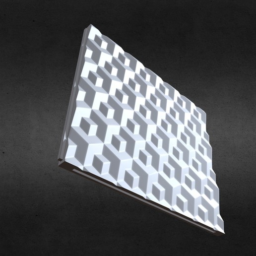 Download 3DS file 3d wall panel 4 • Object to 3D print ・ Cults