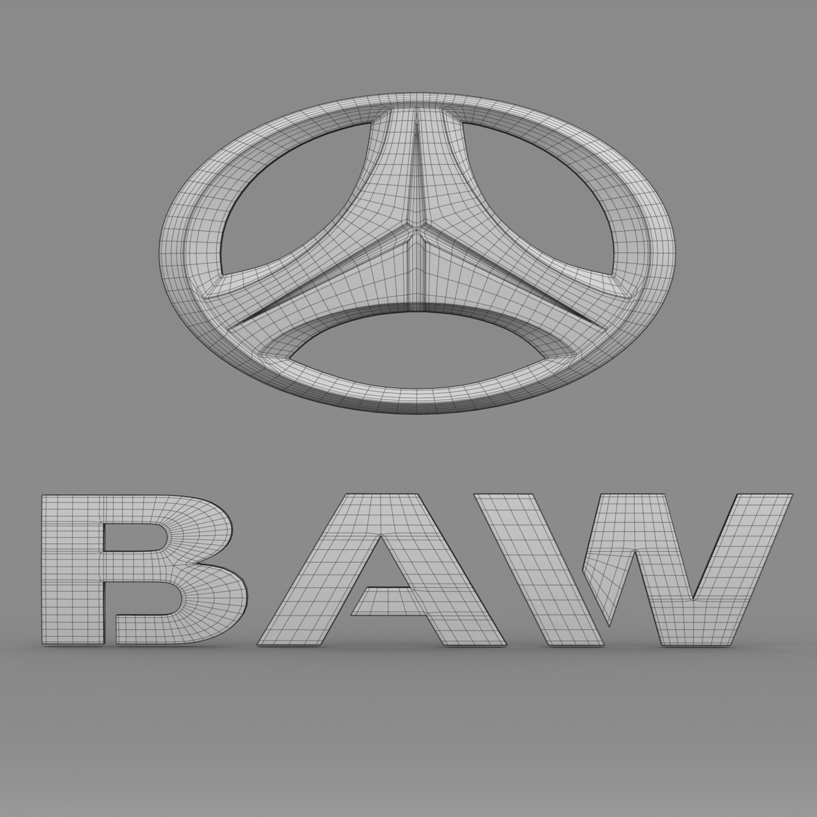 Fichier STL logo baw・Plan pour impression 3D à télécharger・Cults