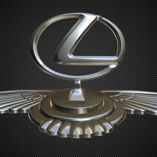 Download 3DS file lexus logo hood ornament • Model to 3D print ・ Cults