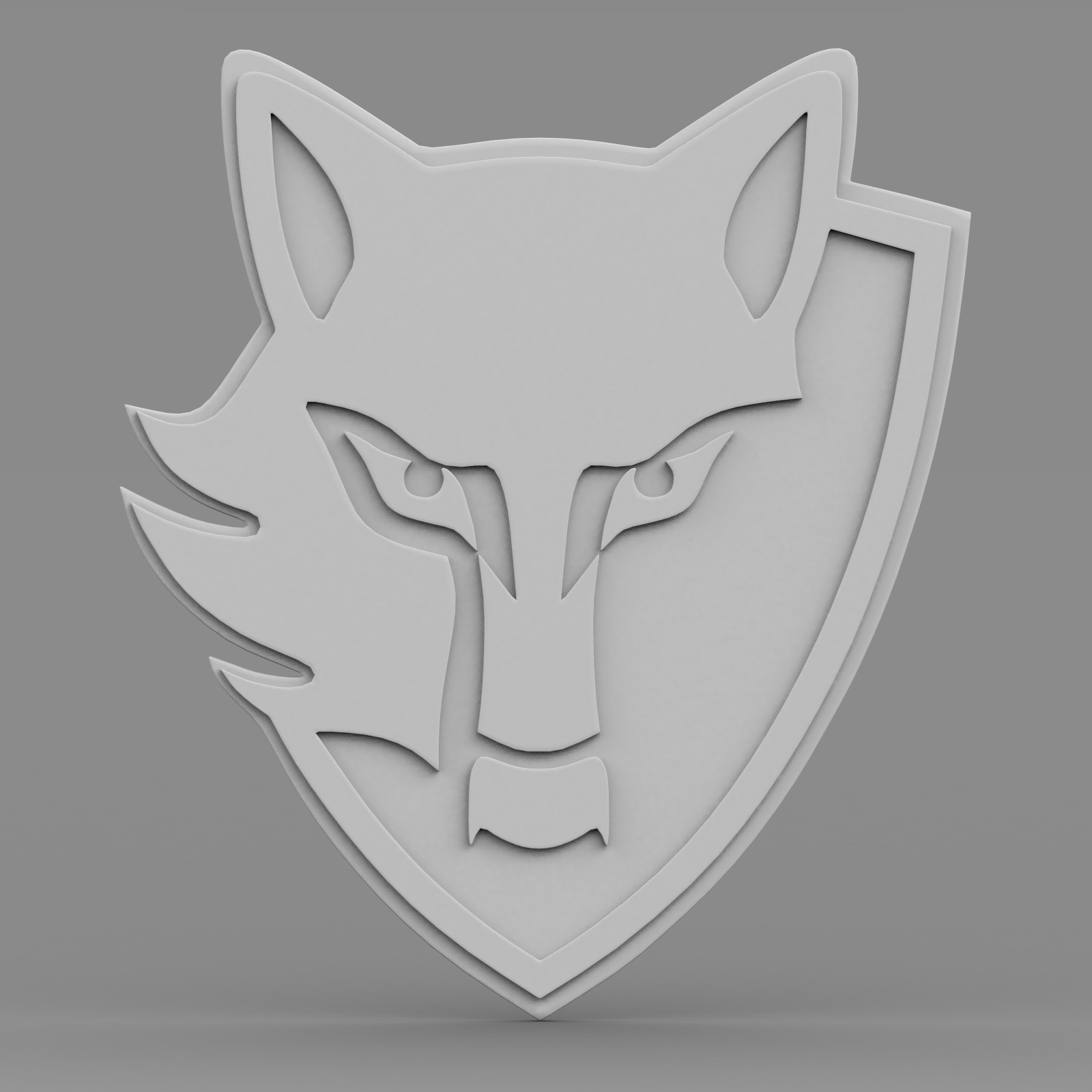 Fichier STL Logo du loup・Objet imprimable en 3D à télécharger・Cults