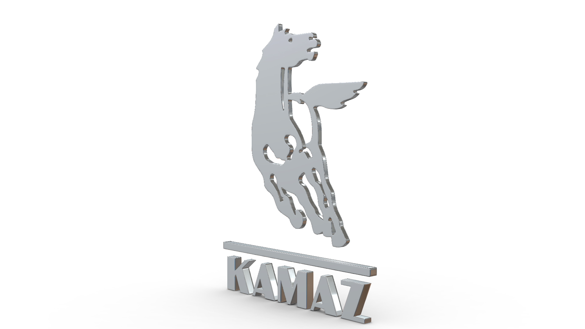 STL file kamaz logo・3D printer design to download・Cults