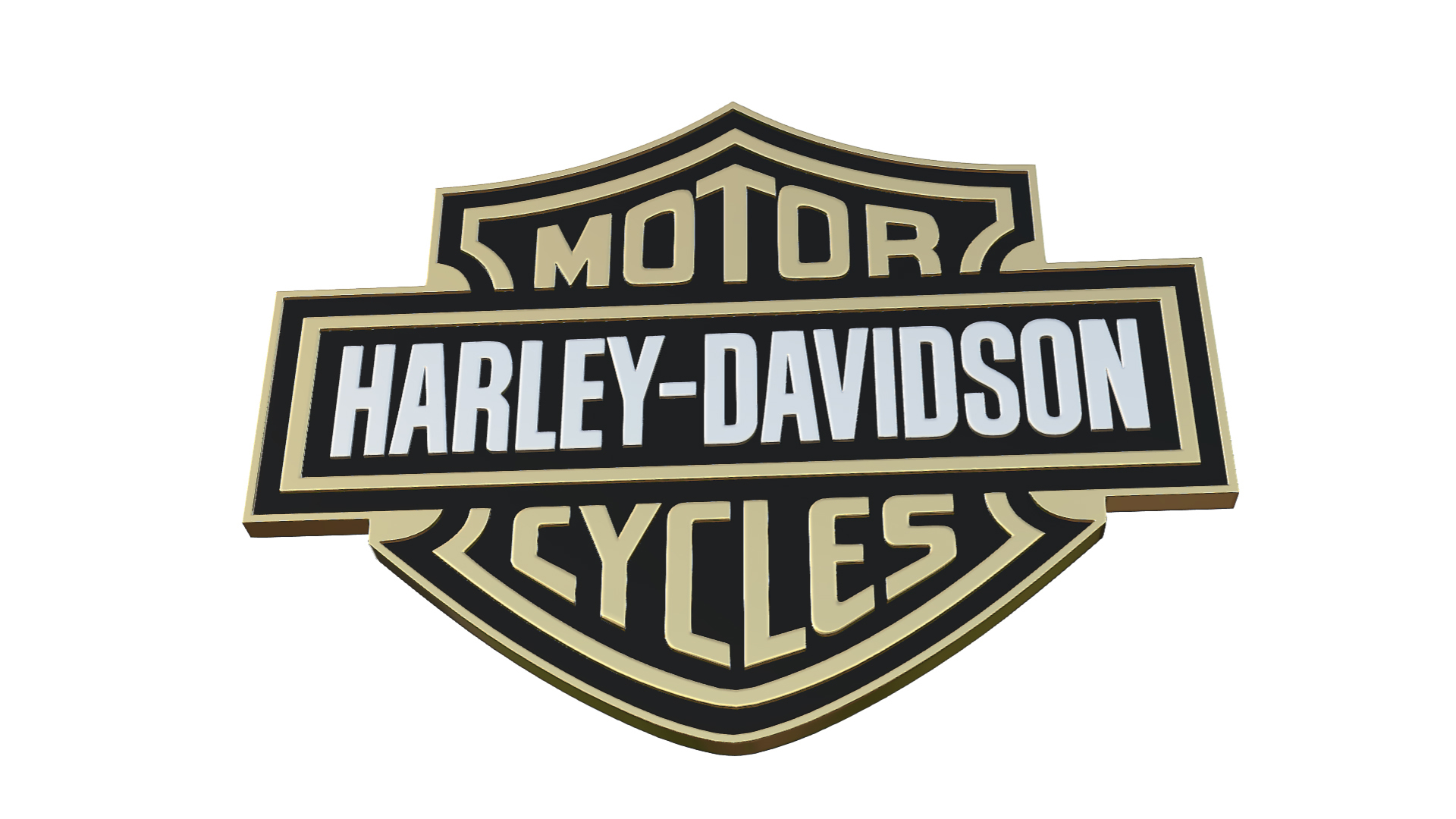 STL file harley davidson logo 2・3D print model to download・Cults