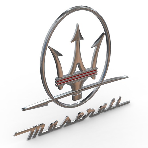 Download STL maserati logo 2 ・ Cults