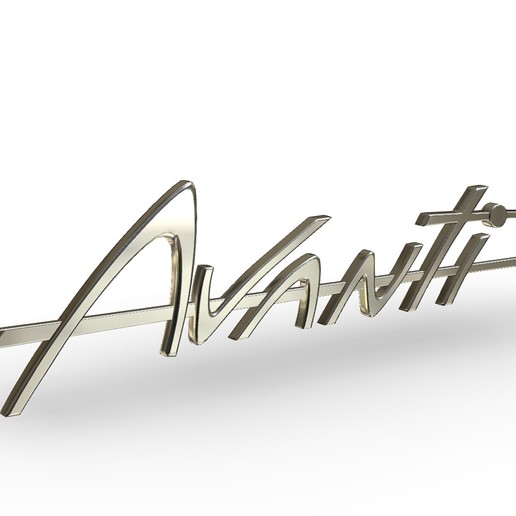 Download 3DS file avanti logo • 3D printable design ・ Cults