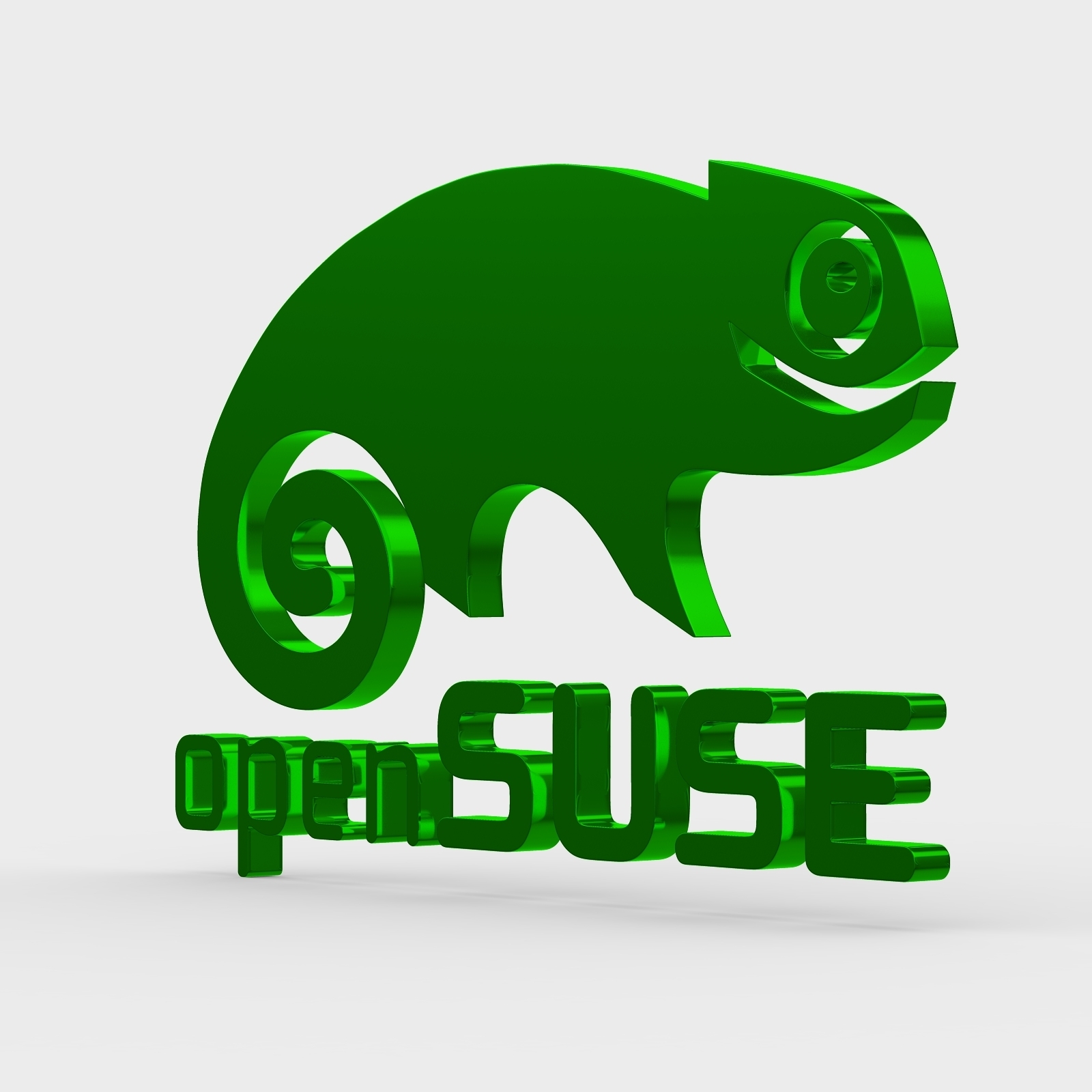 STL-Datei open suse logo 🎭・Design für den 3D-Druck zum Herunterladen・Cults