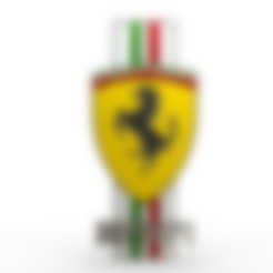 Download 3DS file ferrari logo 5 • 3D printing object ・ Cults