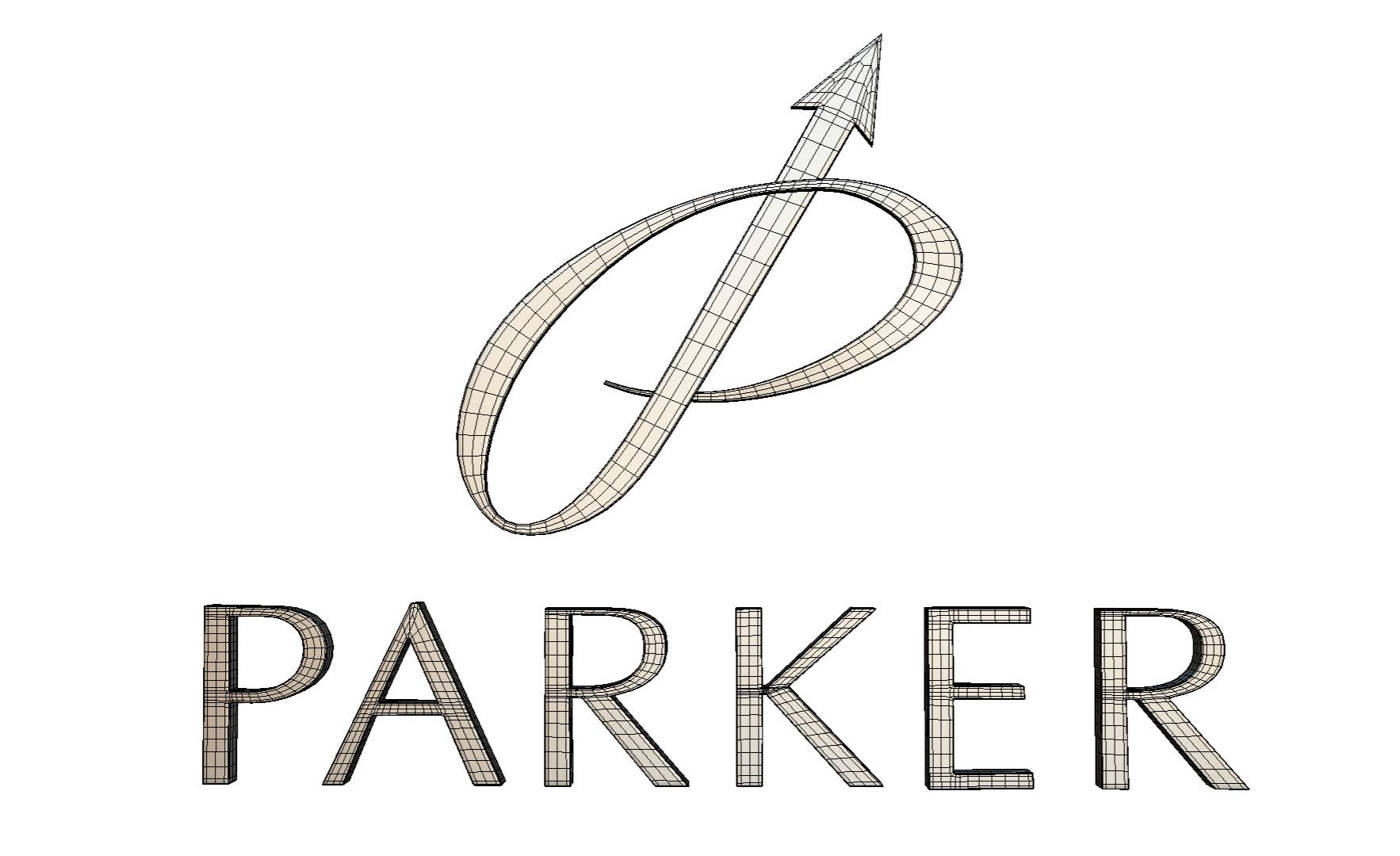 Download 3DS file parker logo • 3D print template ・ Cults